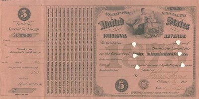 United States Internal Revenue - Special Tax Stamp | eBay