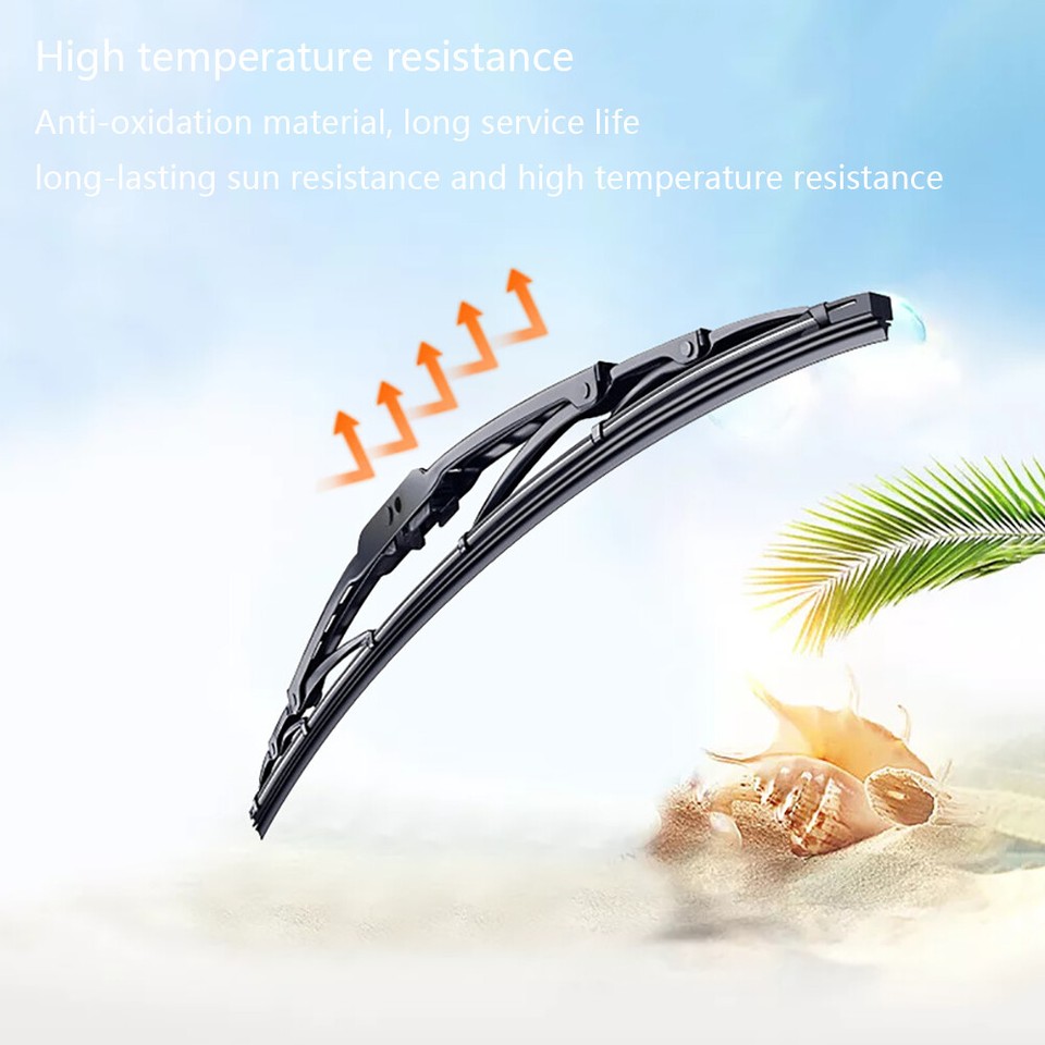 2PCS 18 Inch Universal Windshield Wiper Set Rubber Anti-aging Silent ...