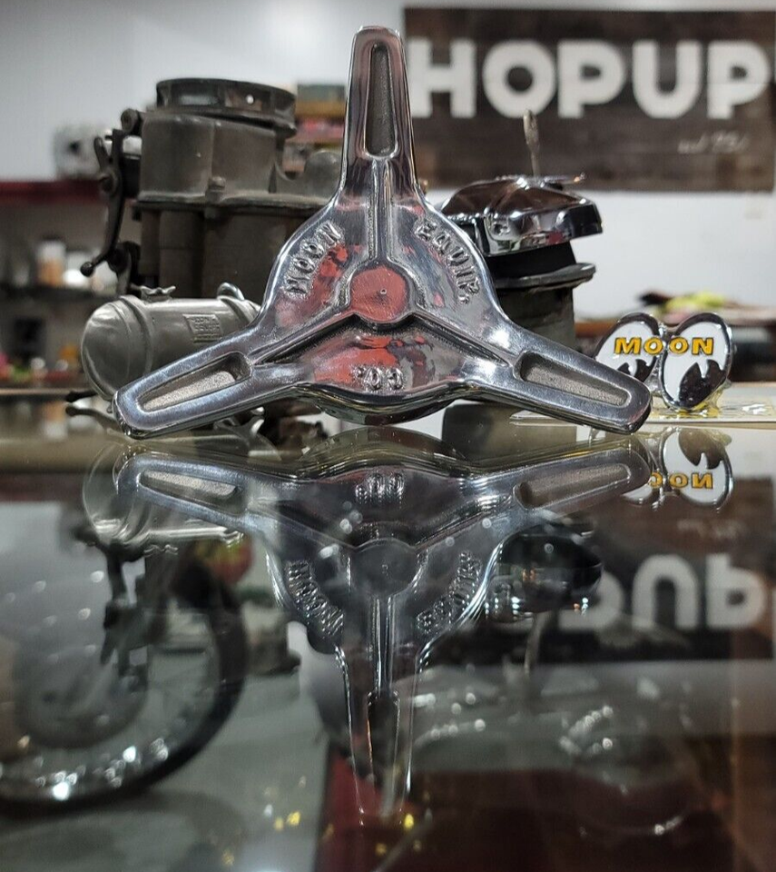 MOON Aluminum SPINNER CAP Hot Rod MOONeyes Gas Fuel Tank vtg style Drag ...