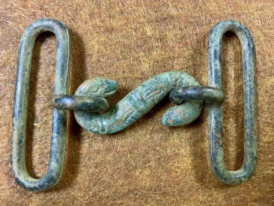 100% Original Snake ( Serpent) Buckle. Dug In Great Britain | eBay