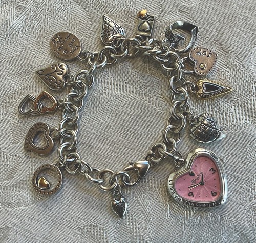 Brighton Heart Charms Watch POWER OF PINK “Live In The Moment” For ...