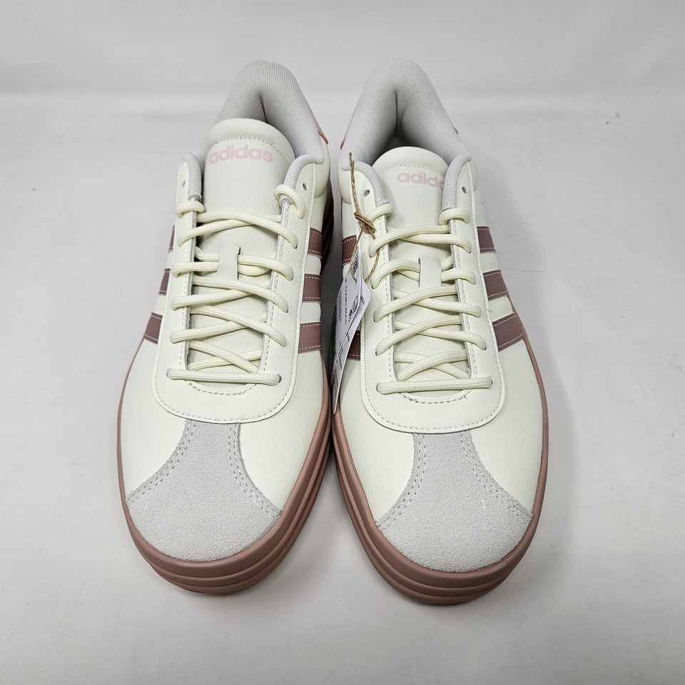 Adidas VL Court Bold Platform Casual Shoes / Ivory Pink / IH3080 ...