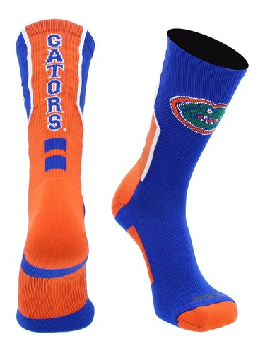 University of Florida Gators Perimeter Crew Socks (Royal/Orange/White ...