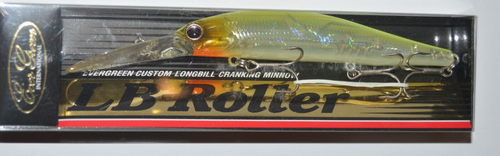 evergreen lb-roller longbill minnow floating jerkbait 4" skeleton ...