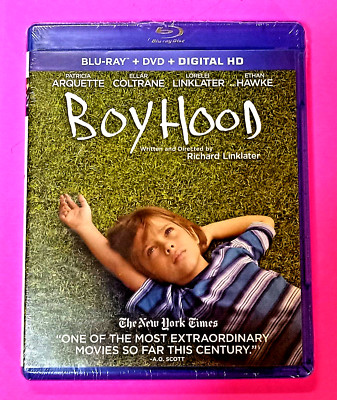 BOYHOOD - BLU-RAY + DVD + DIGITAL CODE - 2014 - FACTORY SEALED - BRAND ...