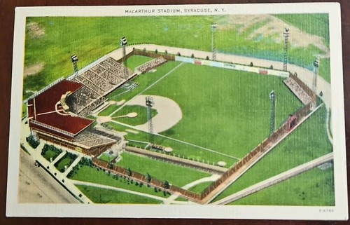 MacArthur Stadium Syracuse New York Chiefs Int League Baseball Vintage ...