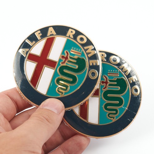 2x Alfa Romeo 147 156 GT 159 Brera Mito Giulietta Badge Front and Rear ...