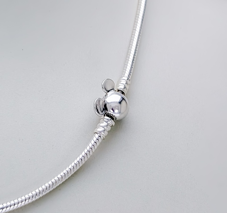 NEW 100% Authentic PANDORA 925 Ale Disney Mickey Mouse Chain Necklace ...
