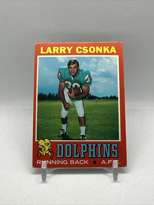 1971 Topps Larry Csonka HOF Miami Dolphins Syracuse #45 | eBay