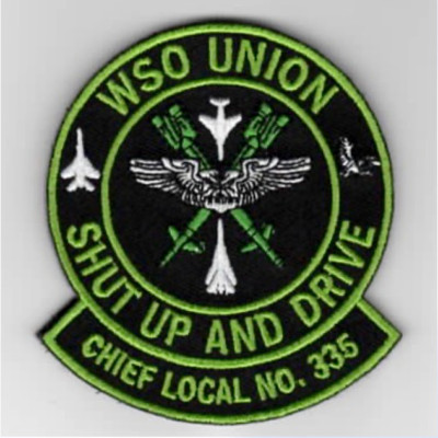 3.5" AIR FORCE 335TH FIGHTER SQUADRON SHUT UP AND DRIVE GREEN ...