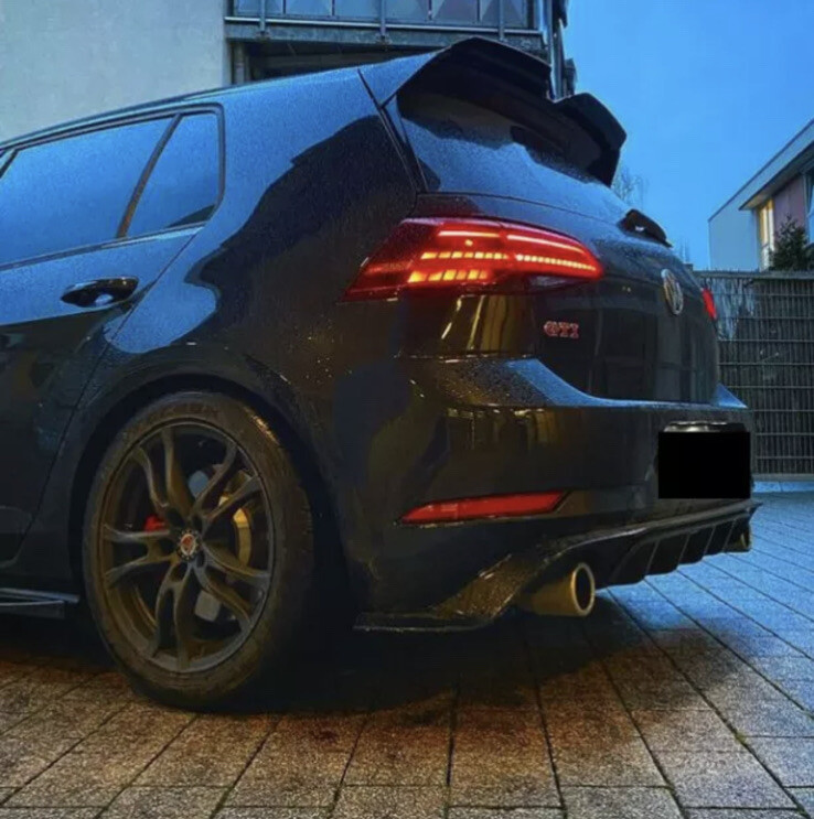 VW GOLF MK7 7.5 GTI GTD R ROOF SPOILER OETTINGER STYLE GLOSS BLACK | eBay