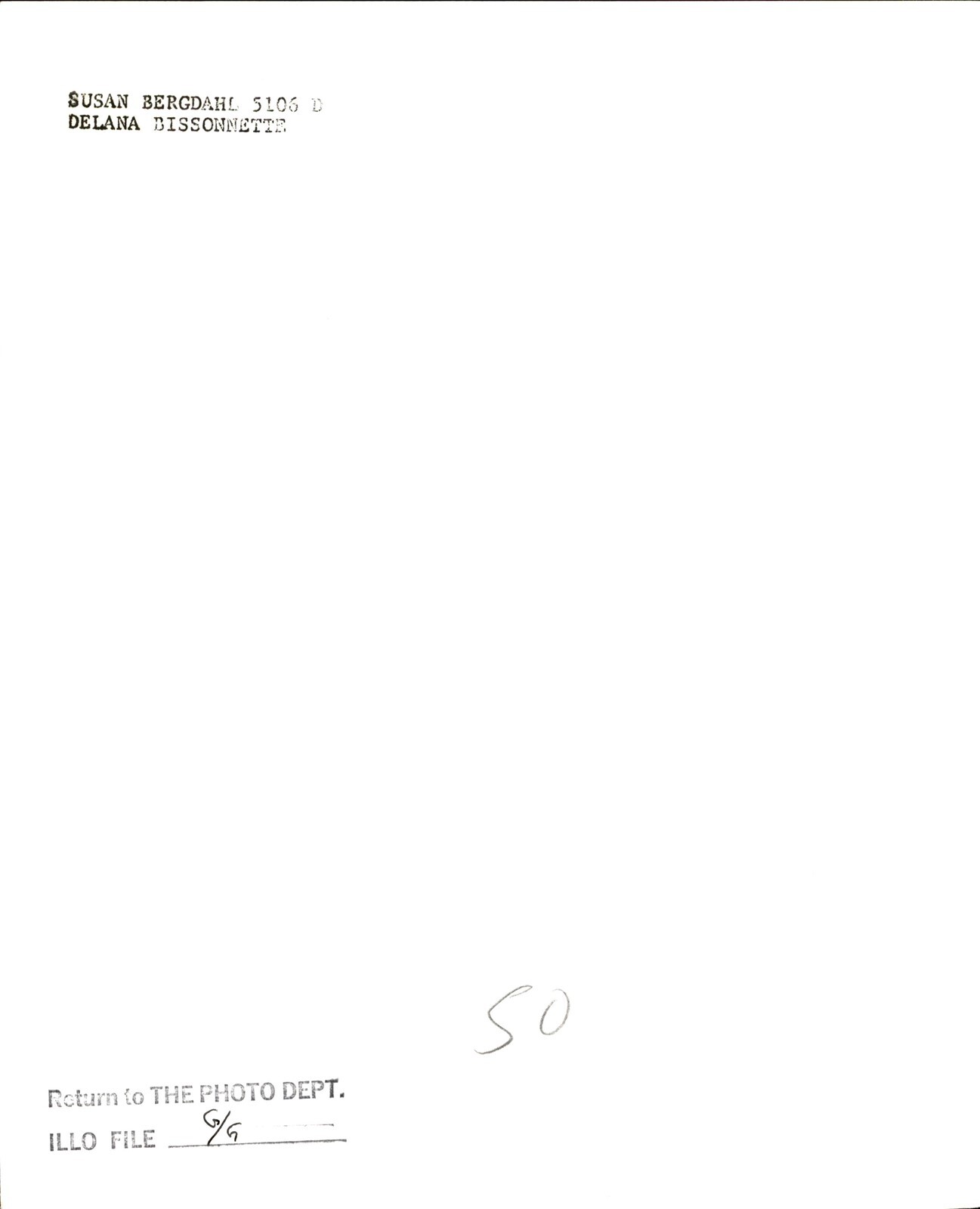 LD309 Original Photo SUSAN BERGDAHL DALANA BISSONNETTE ADULT FILM BOOTY ...