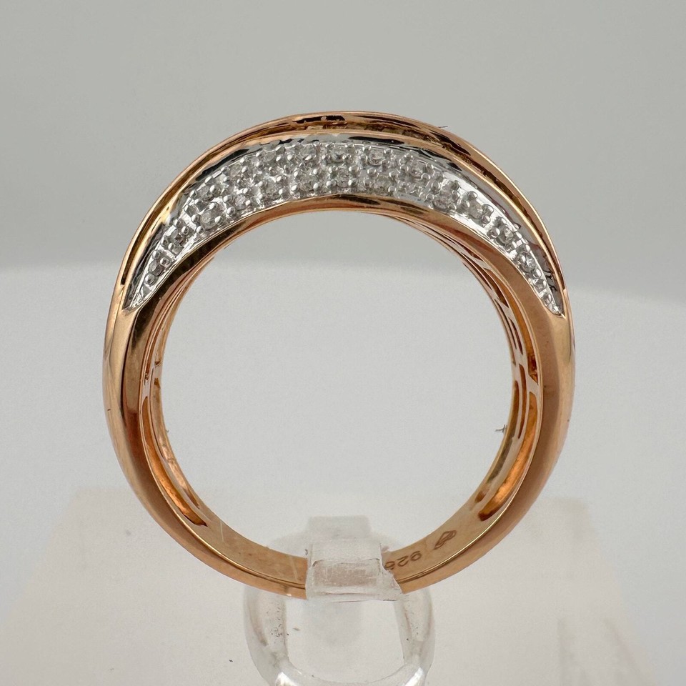 Beautiful 1.00 Carat Chocolate Diamond Baguette Tidal Wave Ring SIze 8 | eBay
