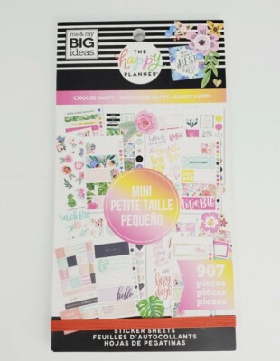 The Happy Planner CHOOSE HAPPY Sticker Book 907 Stickers MAMBI-TN | eBay