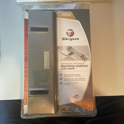 TARGUS ACP50US USB UNIVERSAL NOTEBOOK DOCKING STATION WITH VIDEO ...