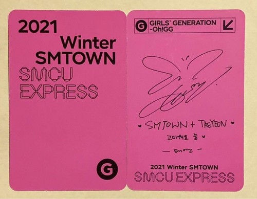 Girls' Generation Taeyeon Smcu Korean Album Trading Card Set Of 2 | eBay