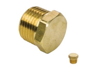 1/4" NPT Male Brass Hex Head Plug | eBay