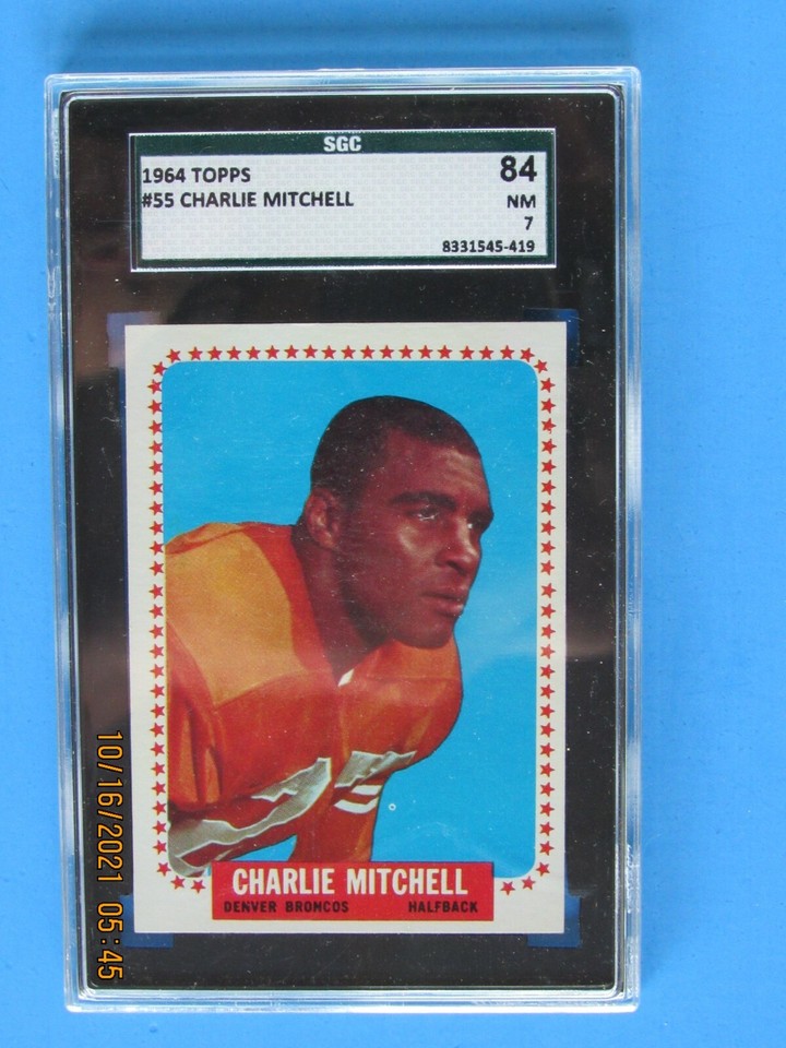 1964 TOPPS #55 CHARLIE MITCHELL SGC GRADED 84 NM 7 | eBay