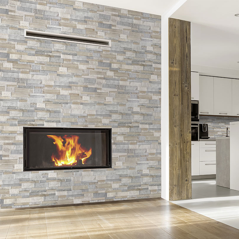 Split Face Effect Porcelain Feature Wall Tiles, Stone Cladding SAMPLE ...