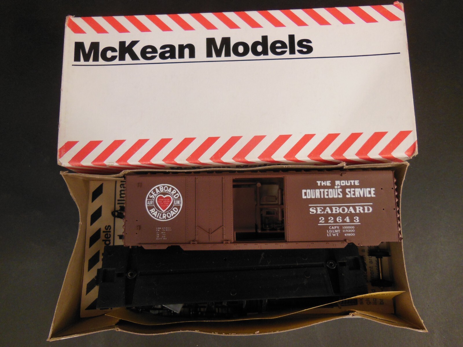 HO SCALE McKEAN SEABOARD 40' PS-1 DOUBLE DOOR BOX CAR KIT | eBay