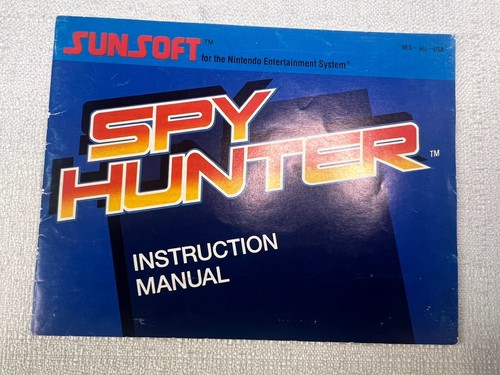 Spy Hunter Nintendo NES Manual Only ~ Instruction Booklet Round Seal | eBay