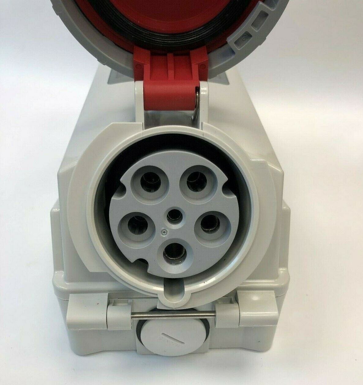 Red 63A Switched Interlock Socket 5 Pin With RCD 3P+N+E IP67 415V 63Amp ...