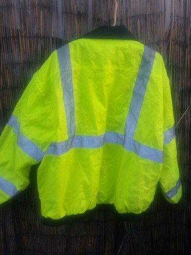 Occunomix Occulux Bomber Jacket 2XL Yellow LUX-TJBJ Safety Coat Sleeves ...