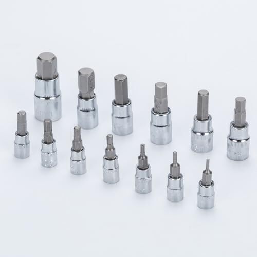 Hex Bit Socket Set Premium S2 Alloy Steel | 13piece Metric 2mm 14mm ...
