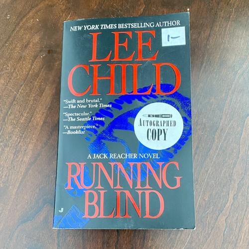 ‘RUNNING BLIND’ Book By Lee Child [Exclusive Autographed Copy ...
