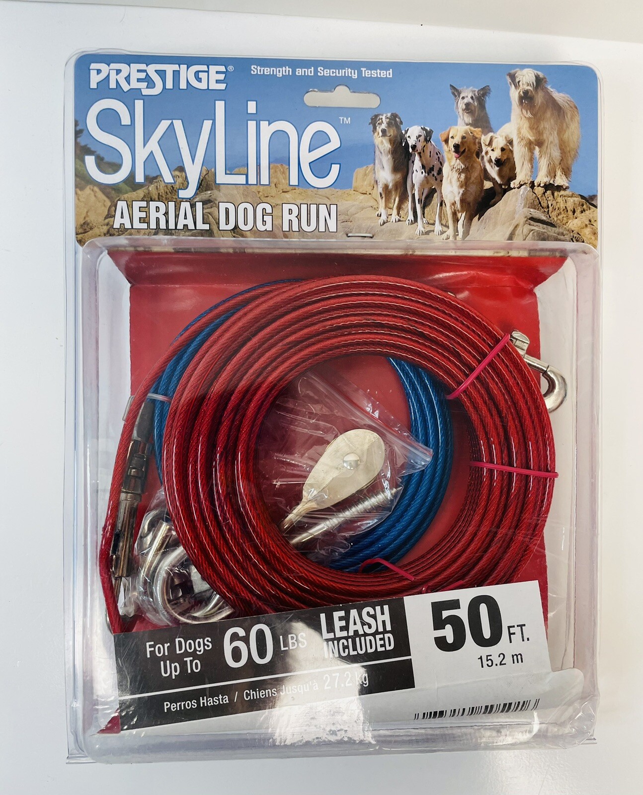 DOG- Prestige Skyline Aerial Dog Run Swivel Snap Direct Connect Leash ...
