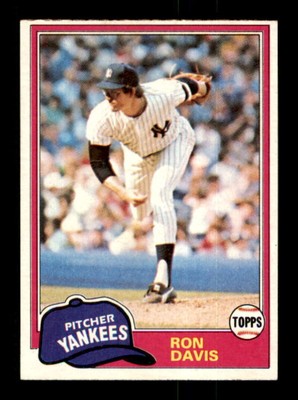 1981 Topps #16 Ron Davis VG/VGEX Yankees 229319 | eBay