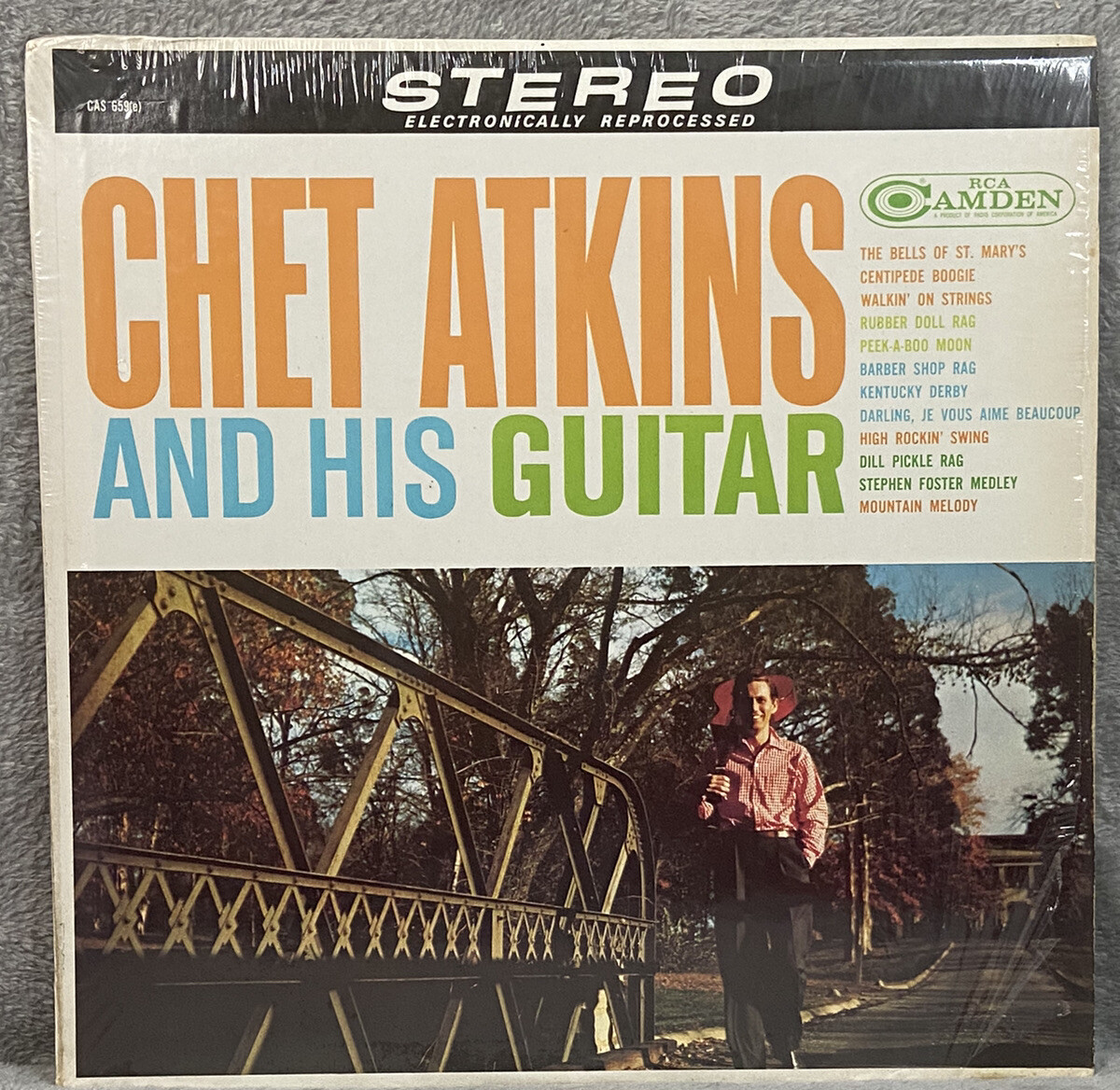 Chet Atkins And His Guitar - Vinyl Record Album Stereo Original Shrink ...