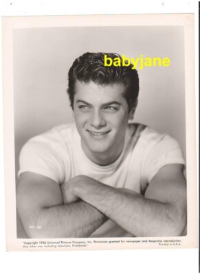 TONY CURTIS ORIGINAL 8x10 PHOTO HANDSOME PORTRAIT 1956 UNIVERSAL ...