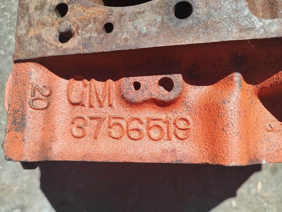 1961 Chevrolet Chevy Corvette 283 Engine Block 3756519 519 C-1-1 STD ...