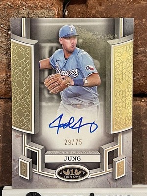 2024 Topps Tier One Josh Jung Break Out Auto Autograph /75 Rangers | eBay