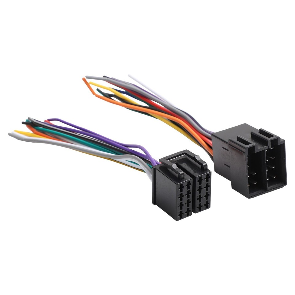 Car Radio Connector 16 Pin Male Female with Steering Wheel Control ...