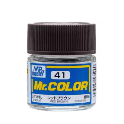 Mr. Hobby Mr. Color Lacquer Paint C41 3/4 FLAT RED BROWN - 10ML | eBay