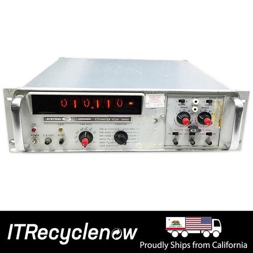 Systron Donner Counter 1034 series Vintage Nixie Tube Display w/ 1926 ...