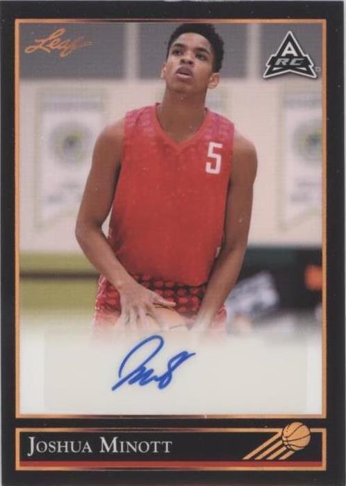2021-22 Leaf Memories - 1992 Base Autographs Joshua Minott #BG-JM1 (AU ...