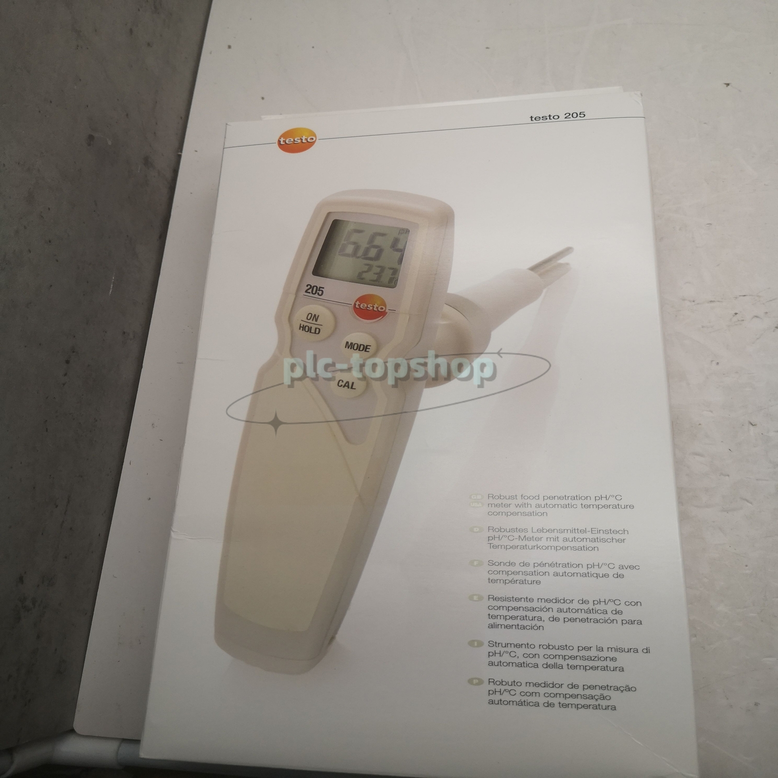 1PCS Testo 205 PH Meter Tester measuring instrument probe head for food ...