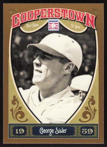 2013 Panini Cooperstown George Sisler #30 St. Louis Browns | eBay