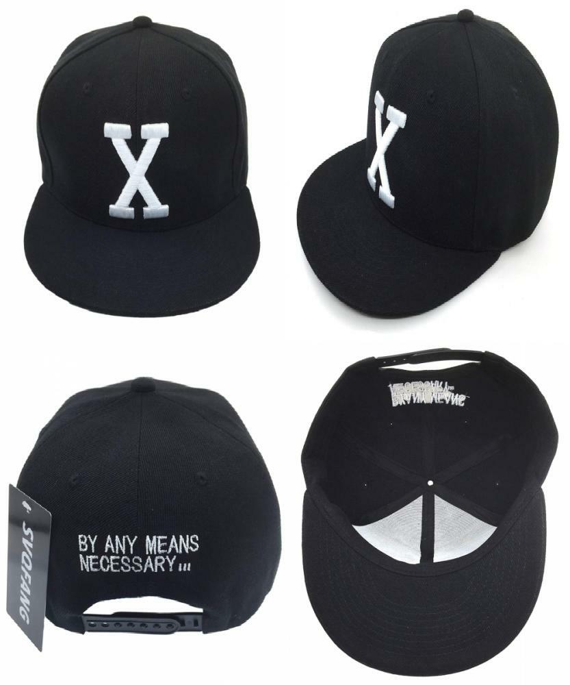 SVQFANG Malcolm X Hat Cap for Men Women Embroidered Adjustable Black | eBay