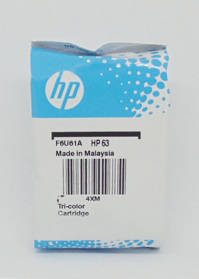 HP #63 Color Ink Cartridge 63 F6U61AN NEW GENUINE | eBay