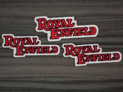 3pcs ROYAL ENFIELD Motorcycles Racing Biker Iron on Patch Embroidered ...
