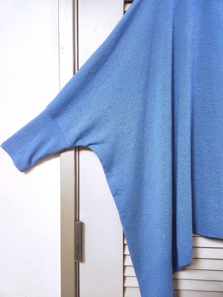 blue asym hem dolman knit top S urban outfit | eBay