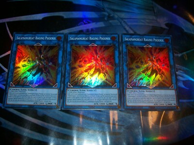 3x Salamangreat Raging Phoenix 1st Edition Super Rare RA04-EN083 Yu-Gi ...