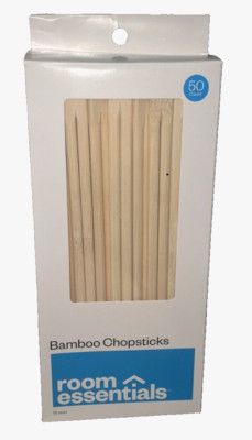 50 Pairs Single Use Bamboo Chopsticks Chinese Food Wooden Disposable ...