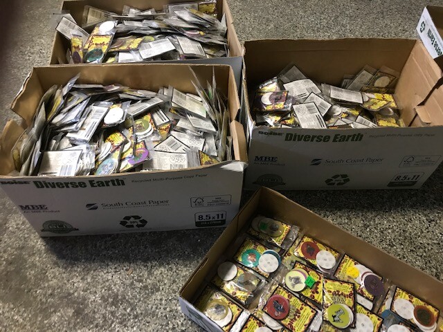 170 SLUGS POGS slugmaster pog / slammer 34 packs of 5 each MAGIC MOTION ...