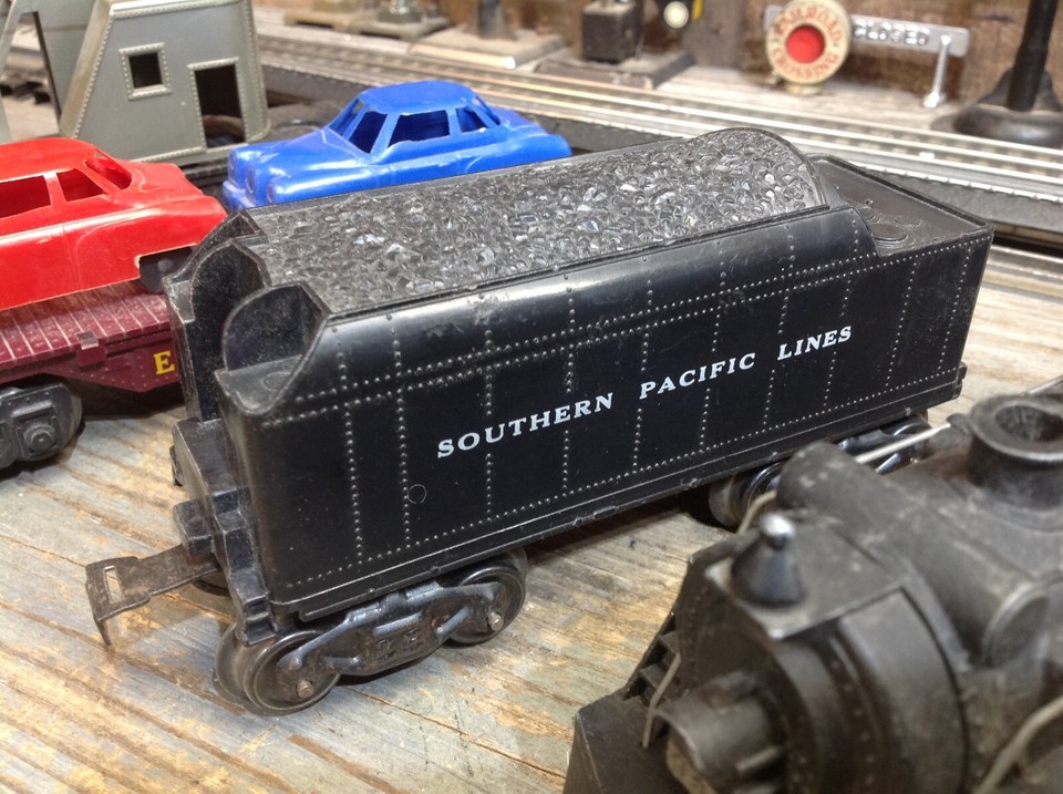 0-27 MARX 666 STEAM LOCOMOTIVE ,TENDER AND 3 CARS...RUNS GOOD | eBay