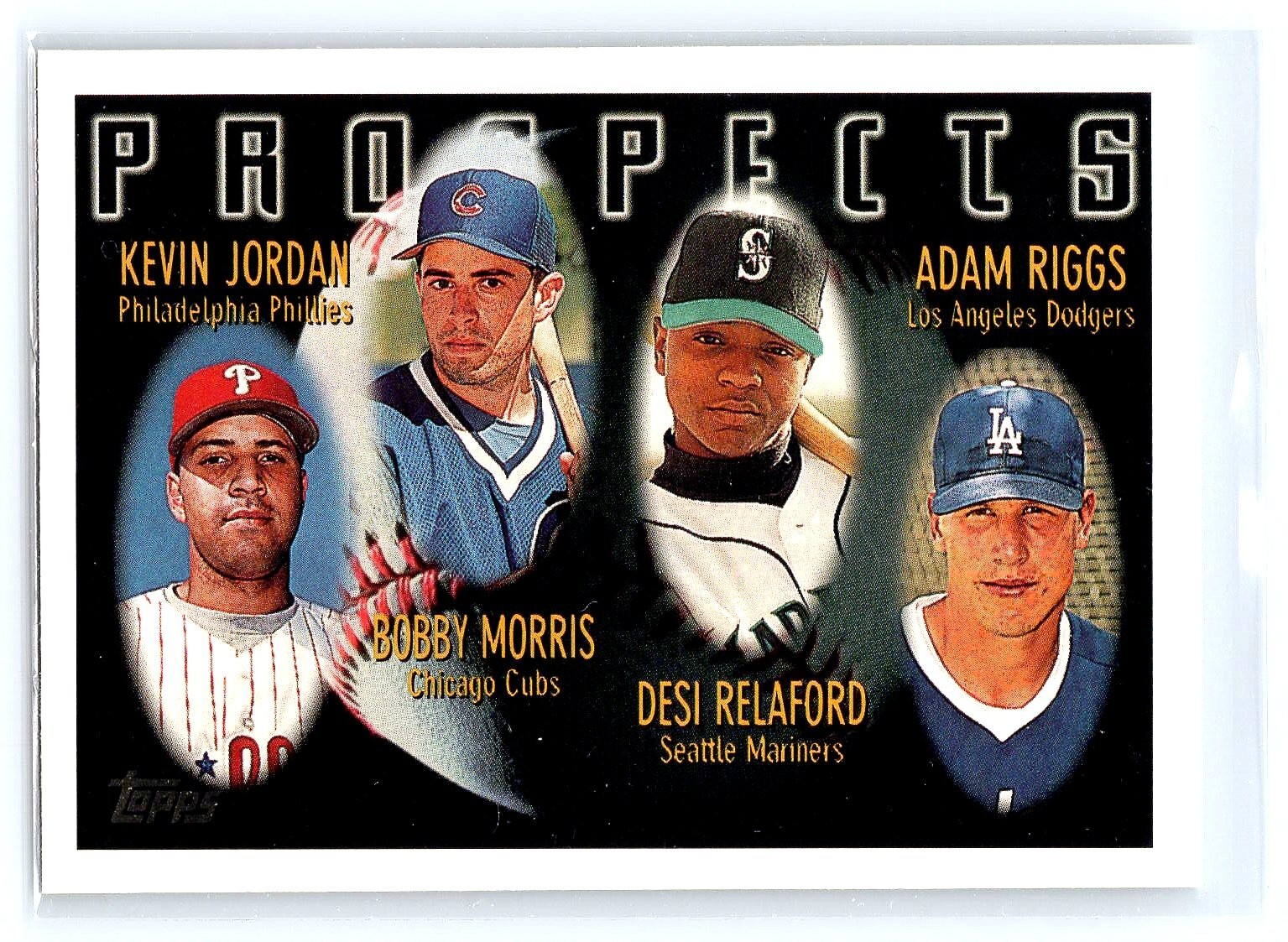 1996 Topps Baseball #426 Kevin Jordan, Bobby Morris, Desi Relaford ...